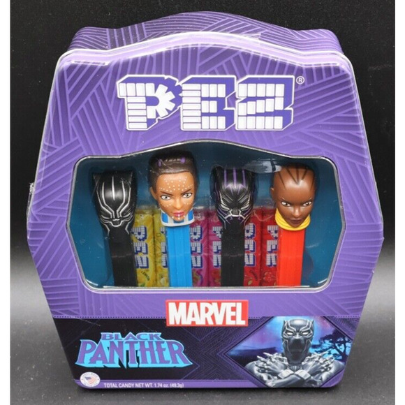 Marvel | Toys | Pez Black Panther Gift Set Includes 4 Dispensers 6 ...